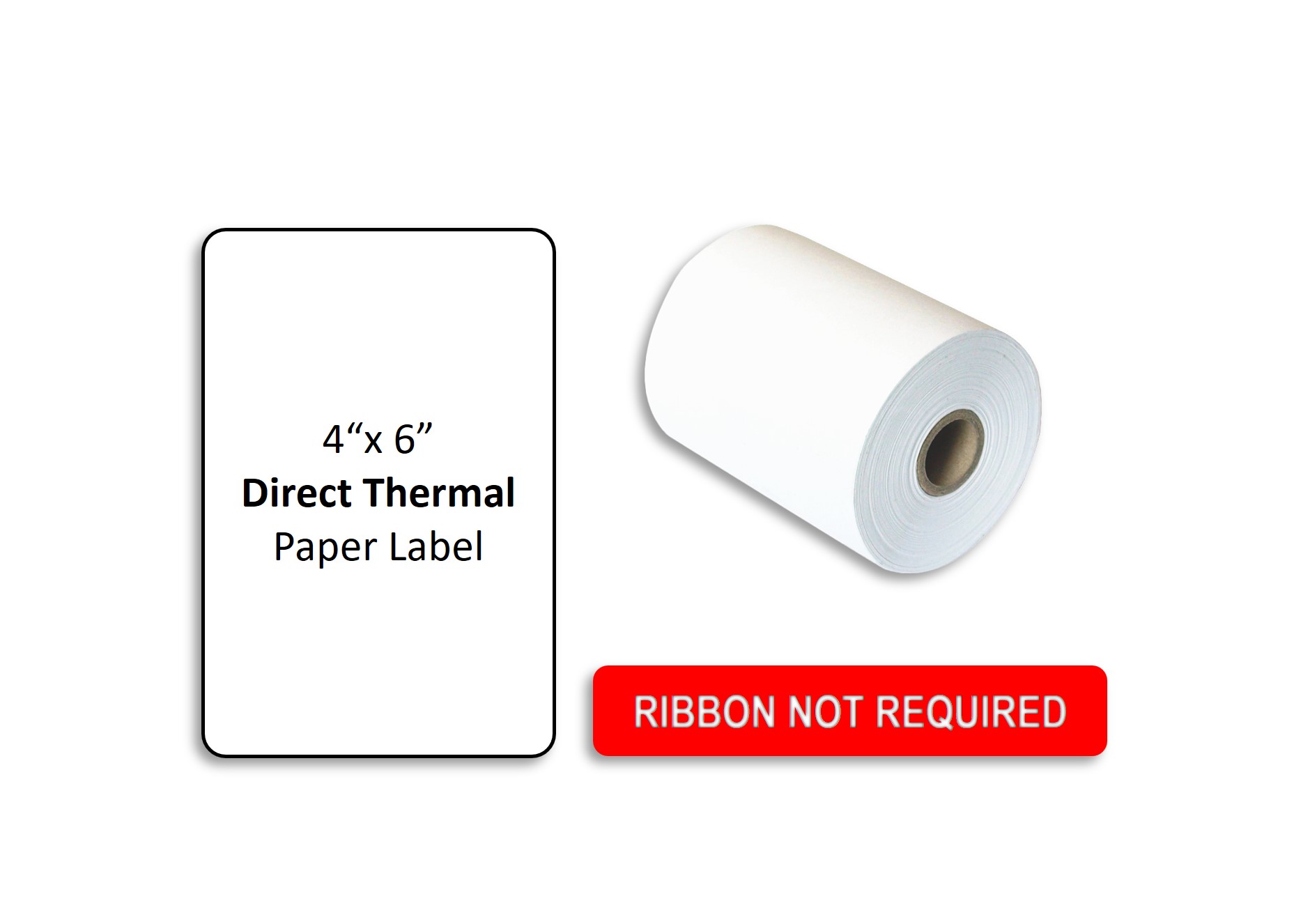 4x6" Direct Thermal Label Roll | RR Donnelley