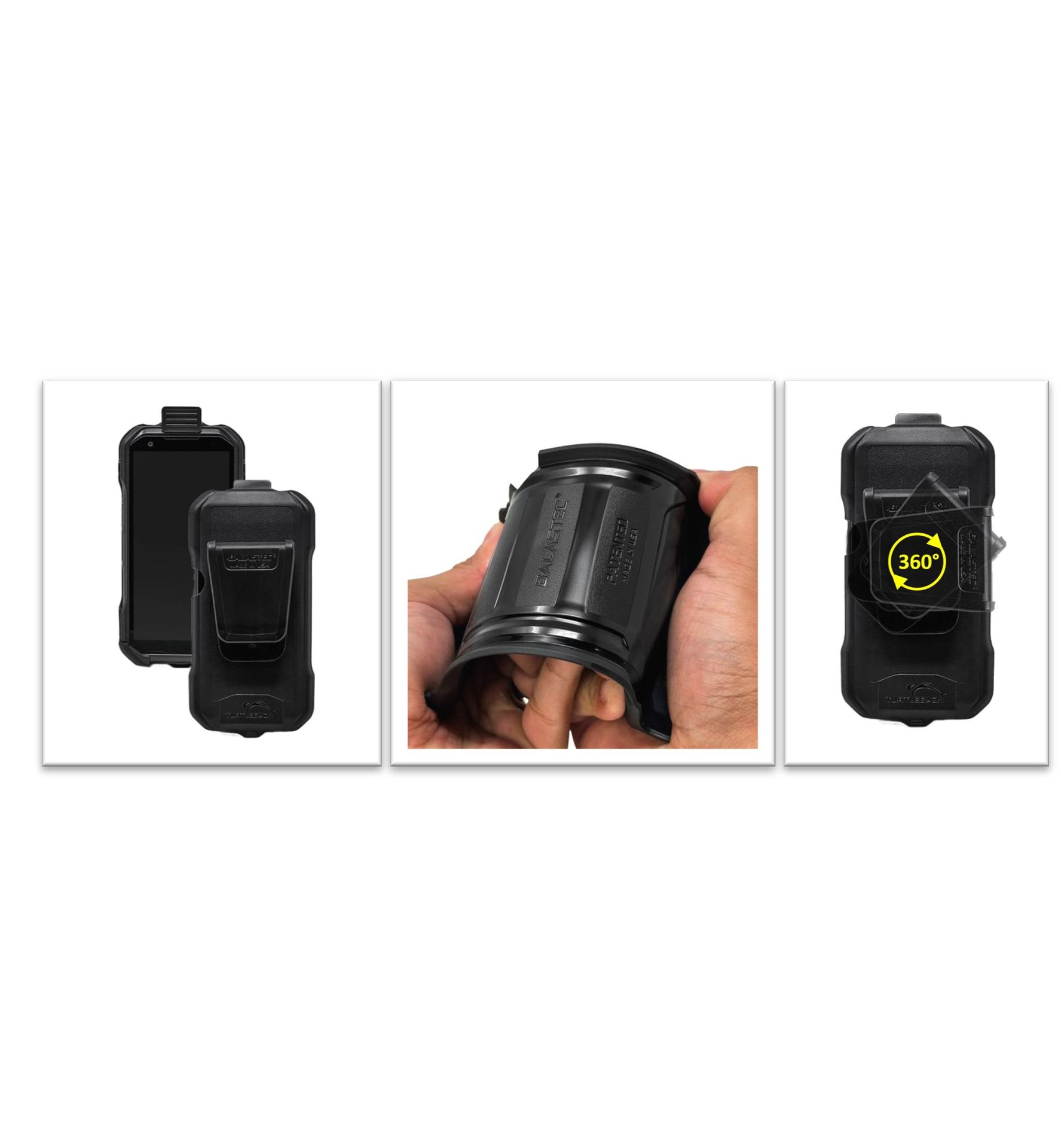 Turtleback Balastec Holster+Swivel Belt Clip | Kyocera DuraForce PRO 3