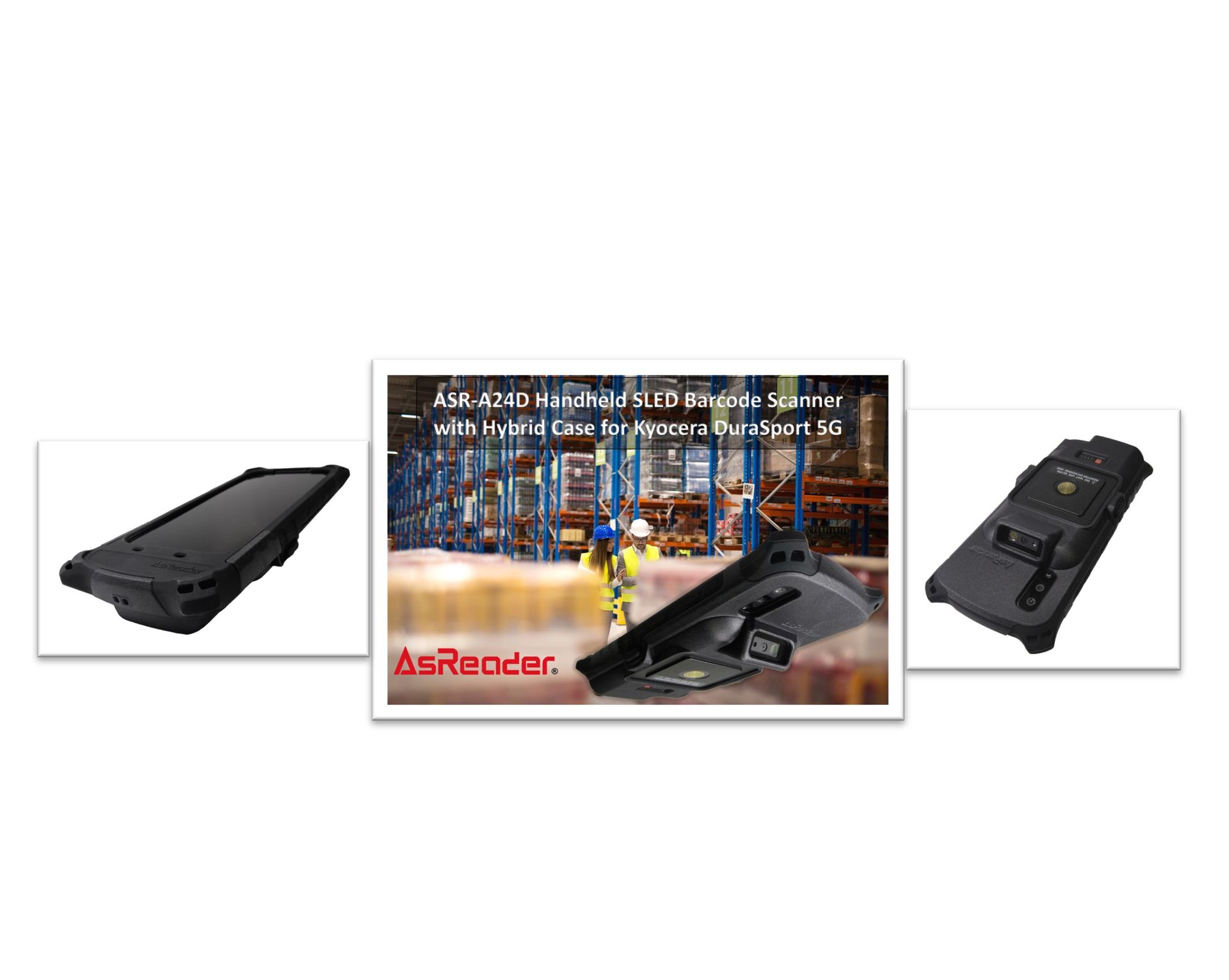 Handheld SLED Barcode Scanner bundle for Kyocera DuraSport | AsReade